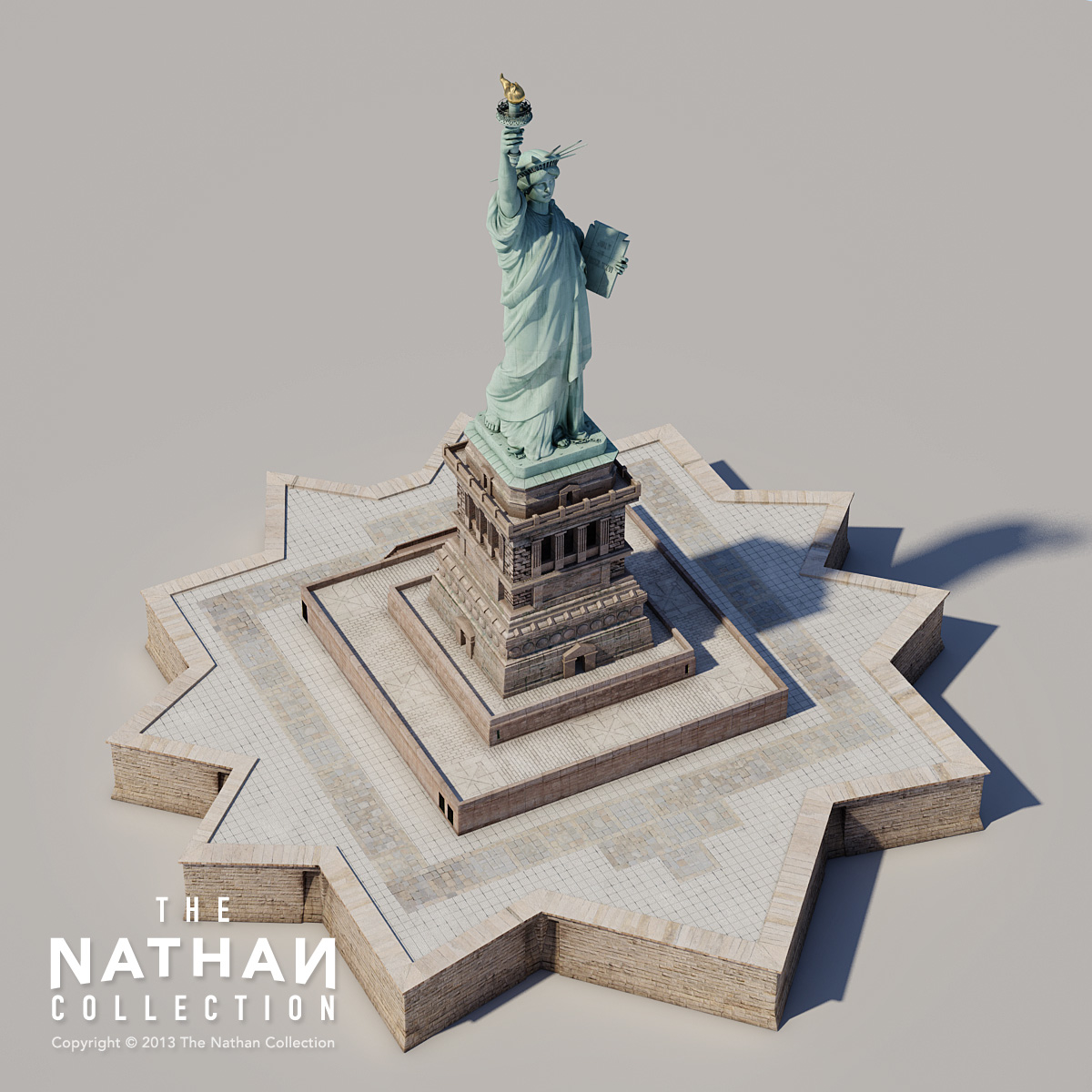 3d model of statue liberty