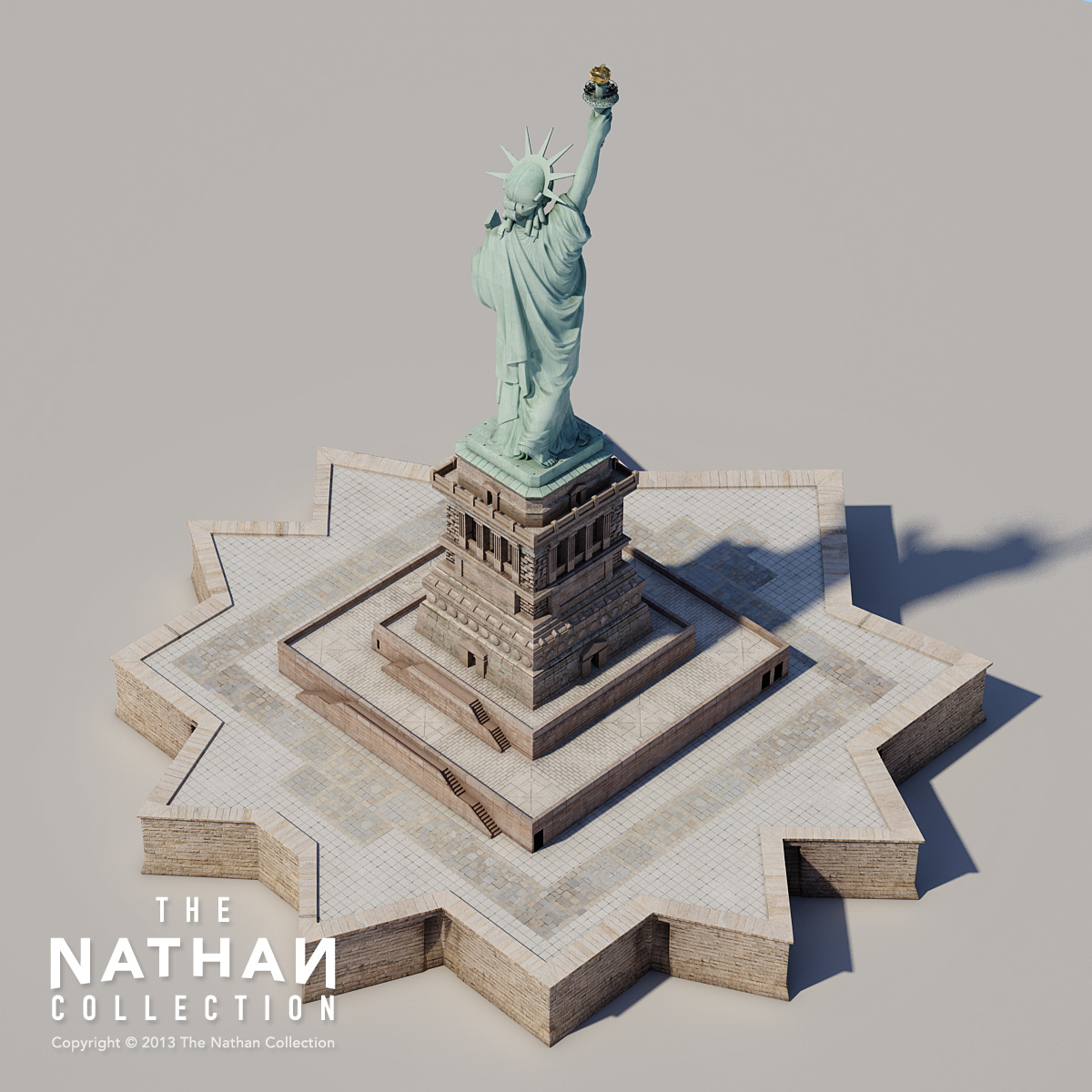 3d model of statue liberty