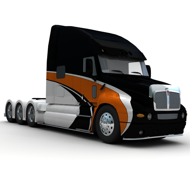 3d model t2000 truck tridrive