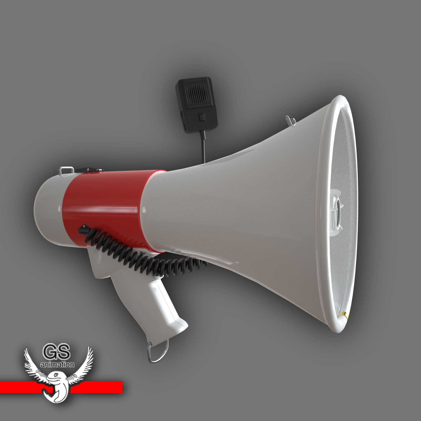 3d megaphone