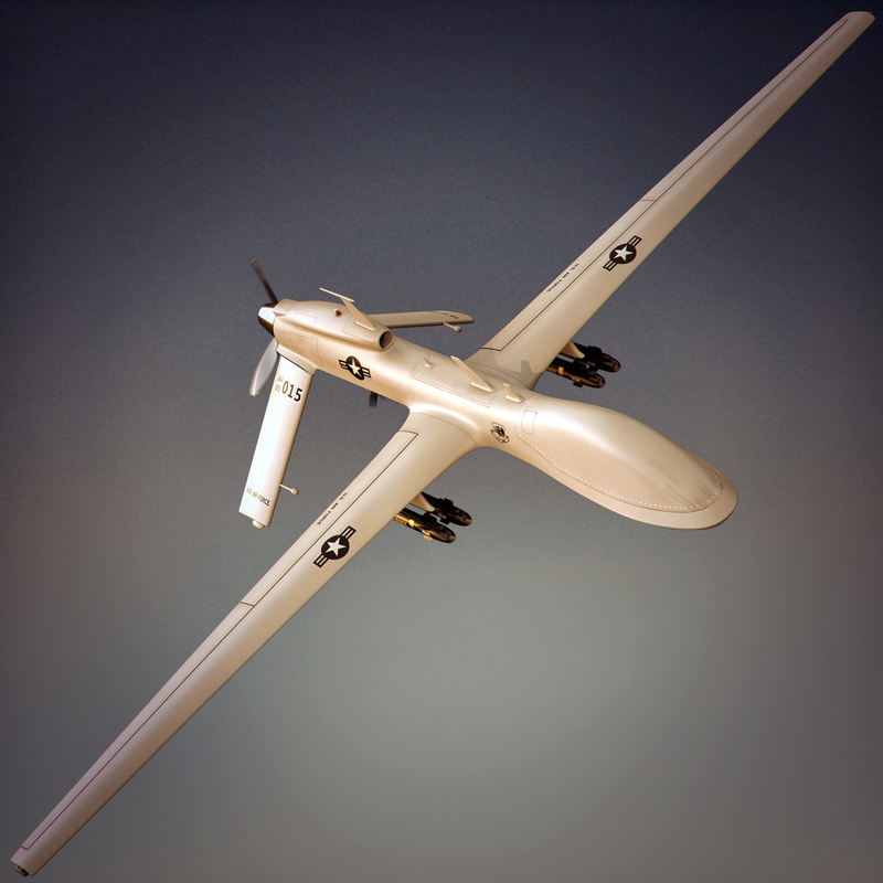 general atomics mq-1c sky 3d 3ds
