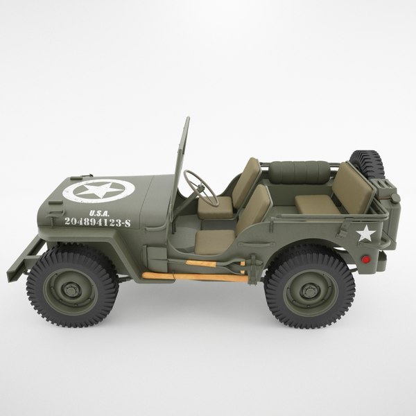 3ds wwii jeep