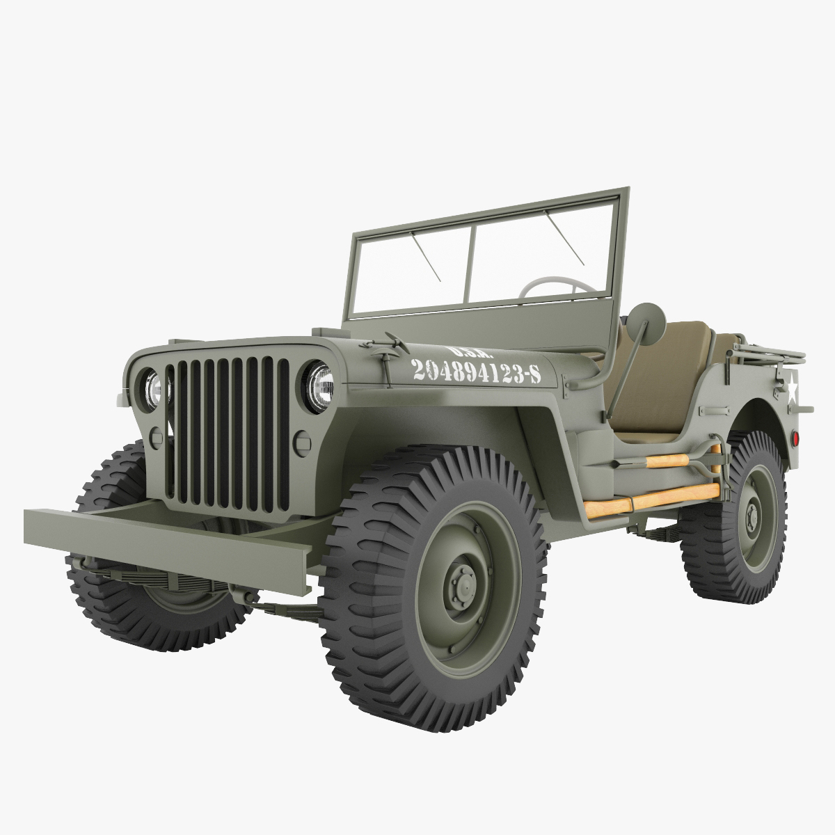 3ds wwii jeep