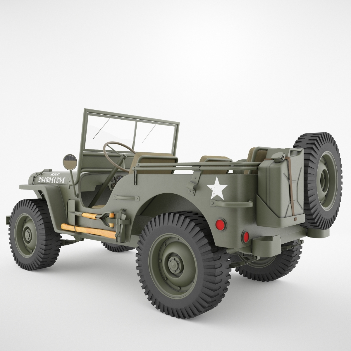 3ds wwii jeep