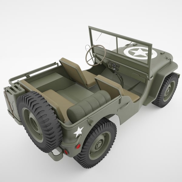 3ds wwii jeep