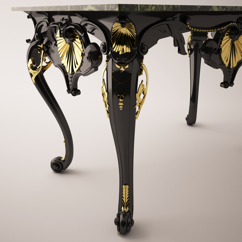 table rococo 3d model
