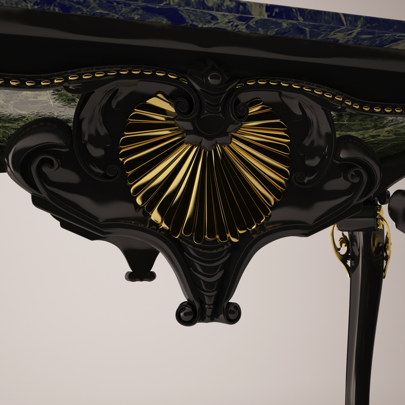table rococo 3d model