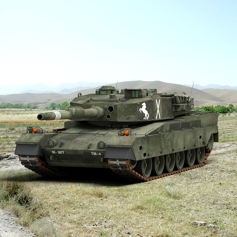 3d model japanese type 90 battle tank