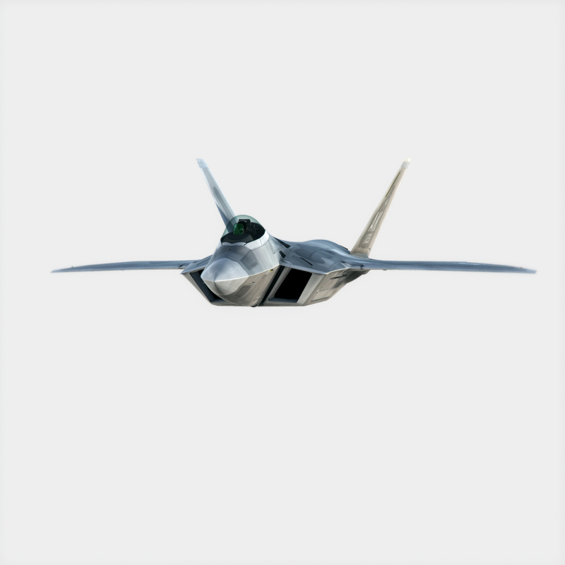 3d model of f-22a fighter