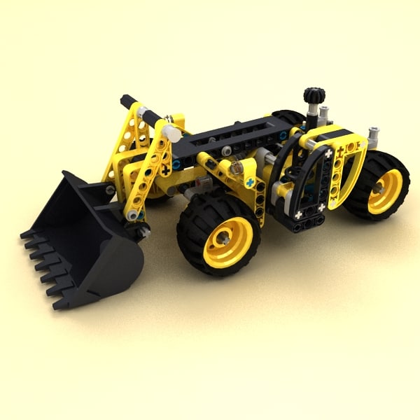 3ds lego technic telehandler