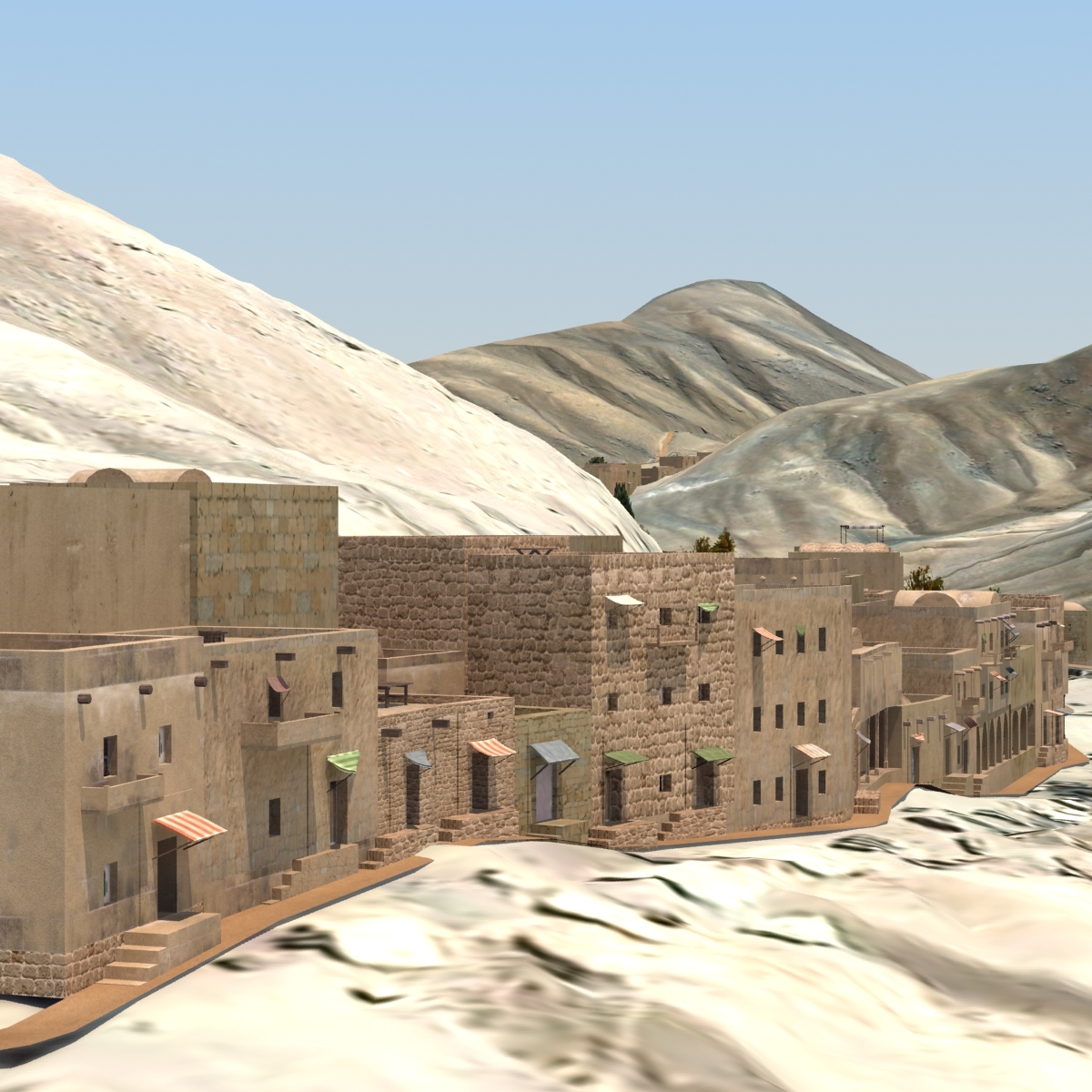 3d city town
