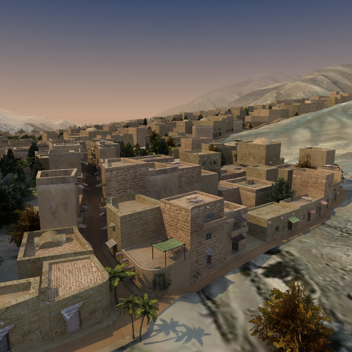 3d city town