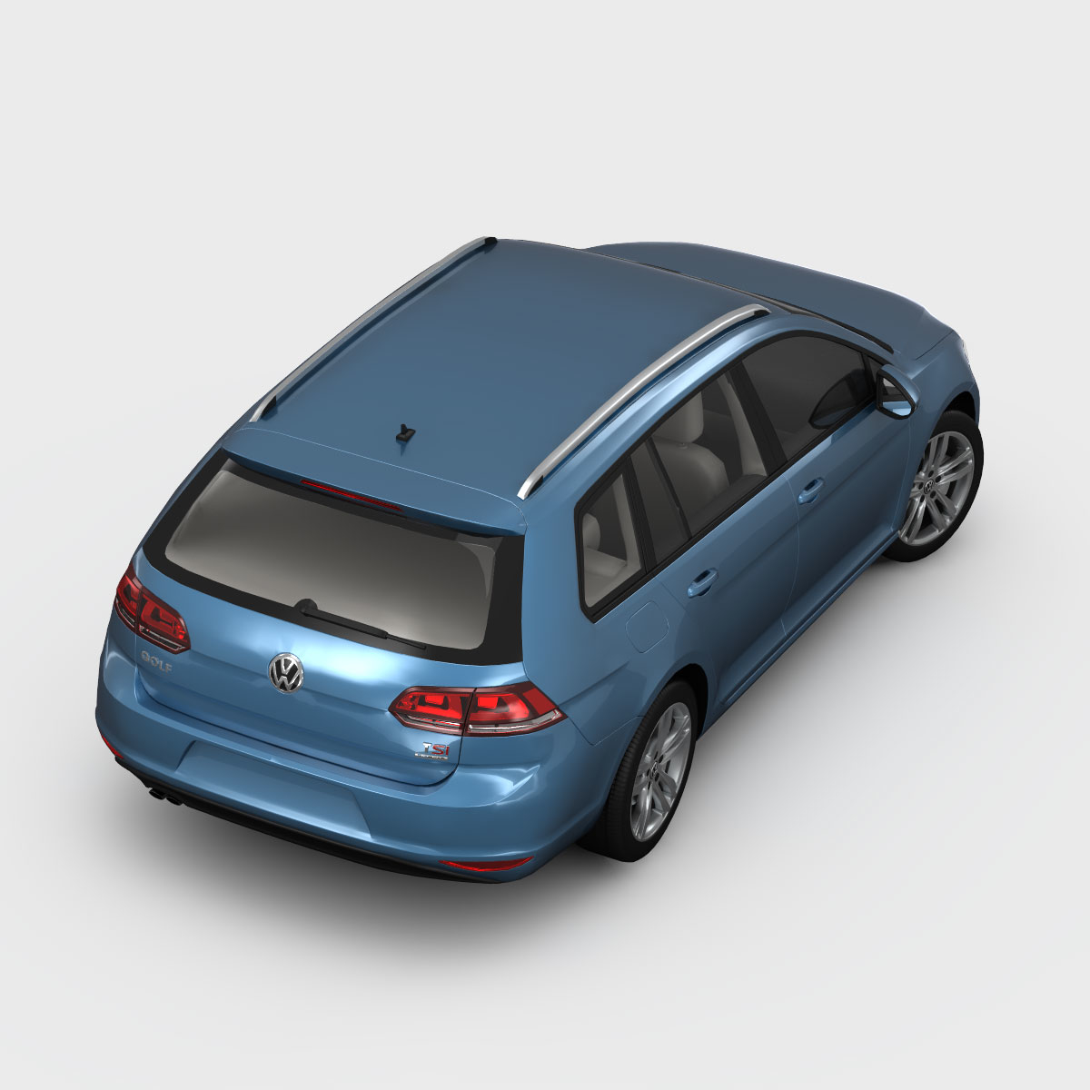 volkswagen golf variant 3d model