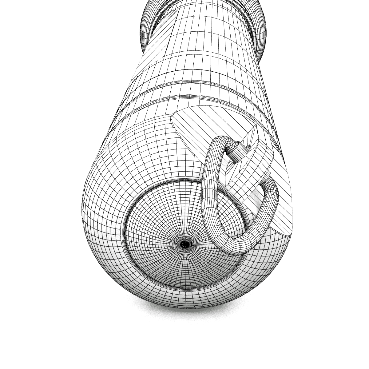 3d led flashlight model