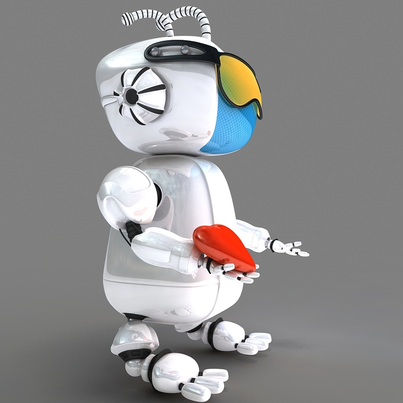 3d robot bot model