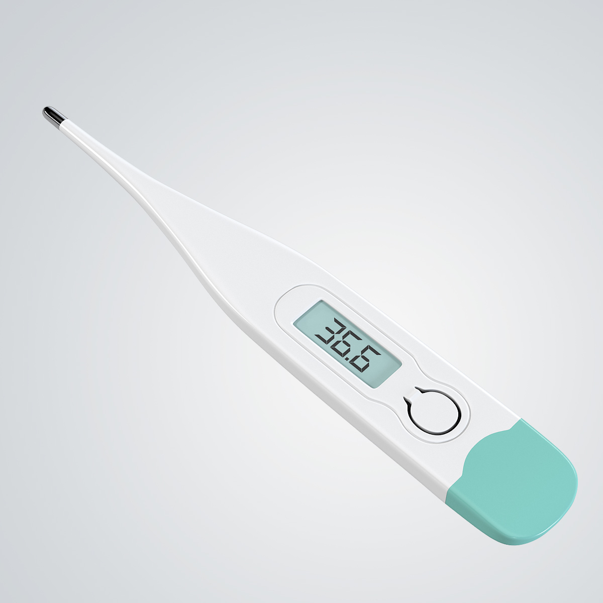 3d waterproof digital thermometer model