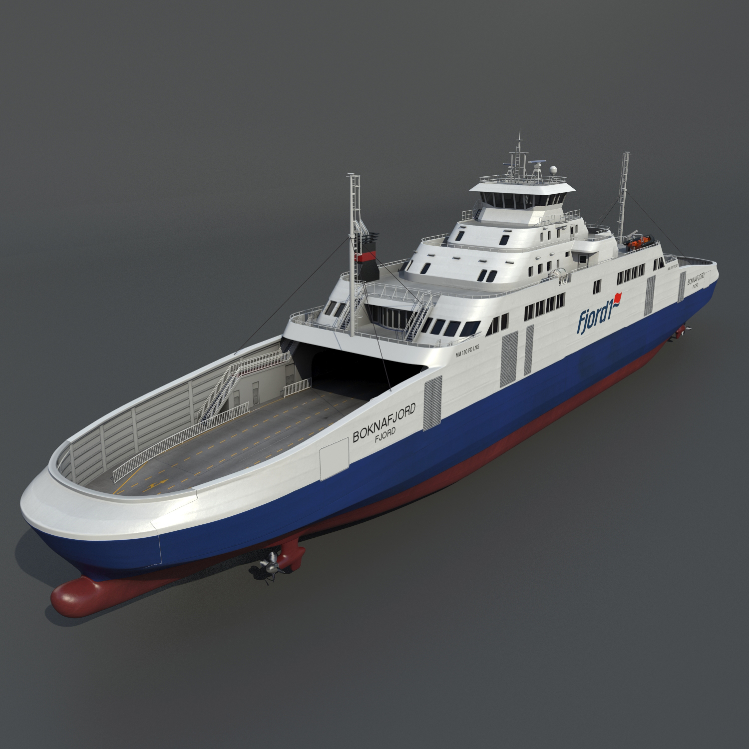 ship lng ferry 3d model