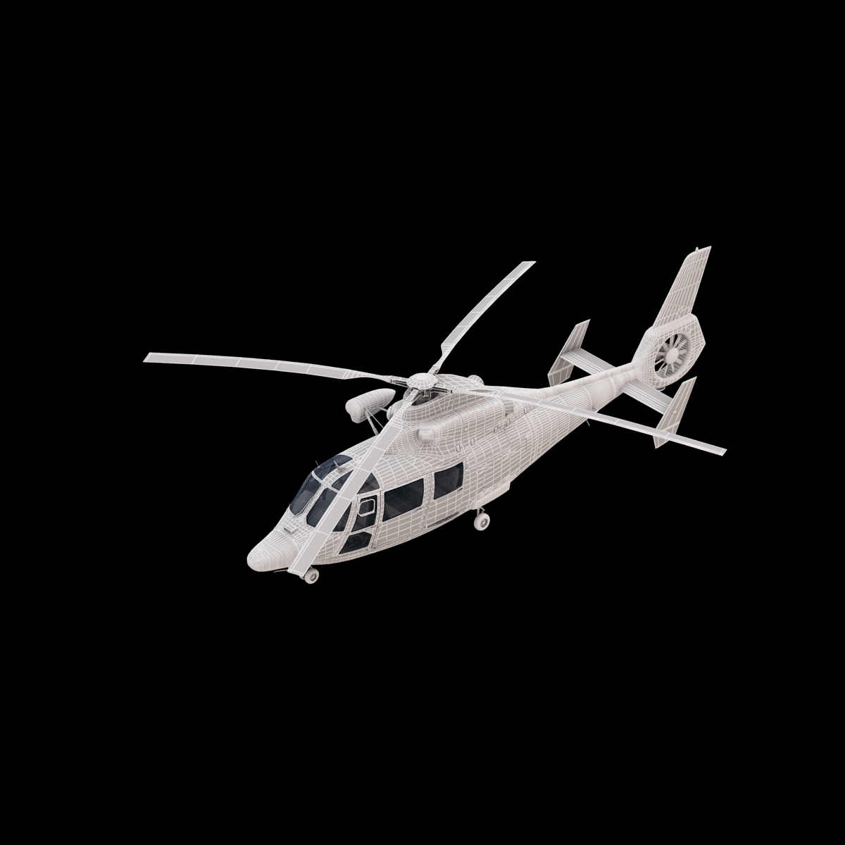 3d model eurocopter 365 u s