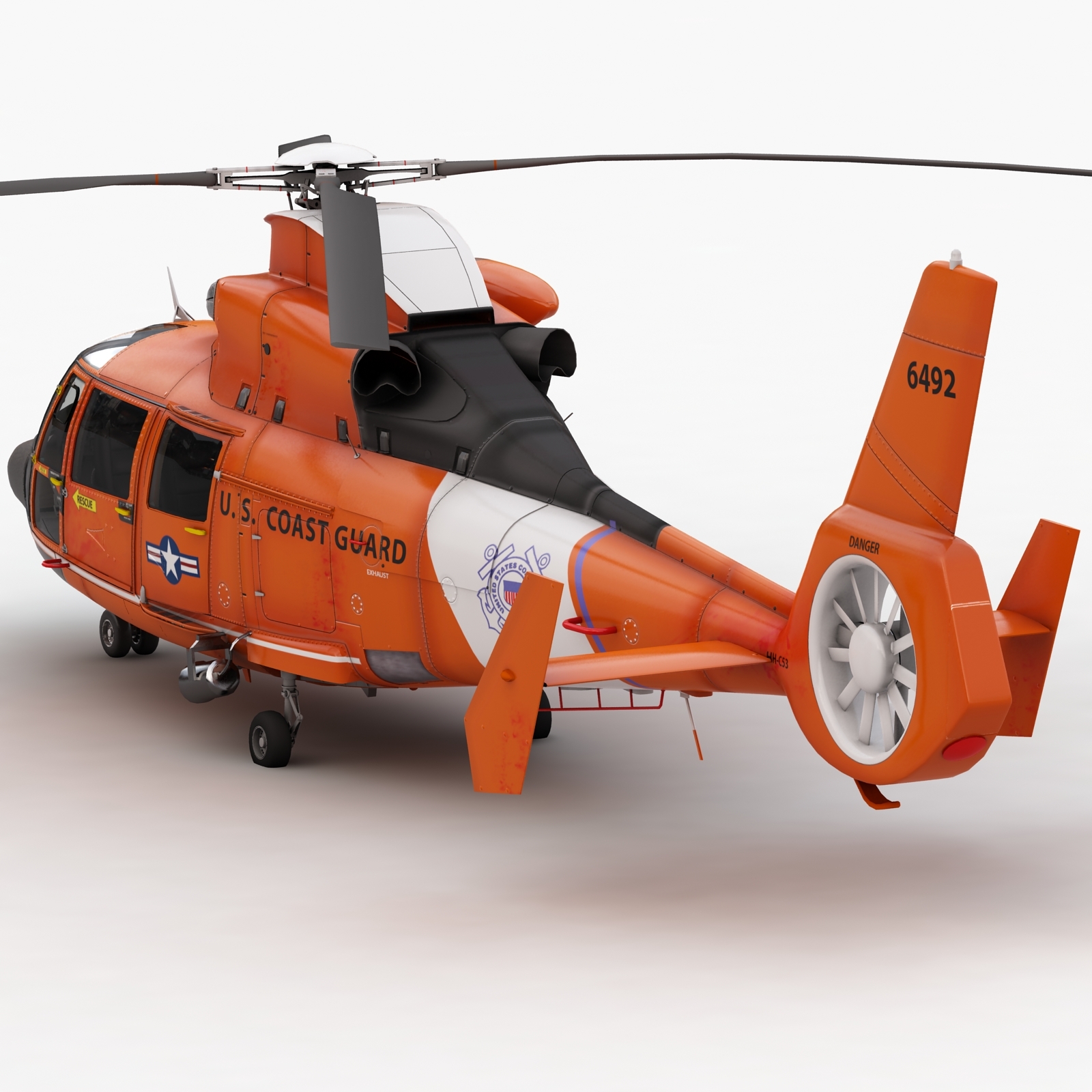 3d model eurocopter 365 u s