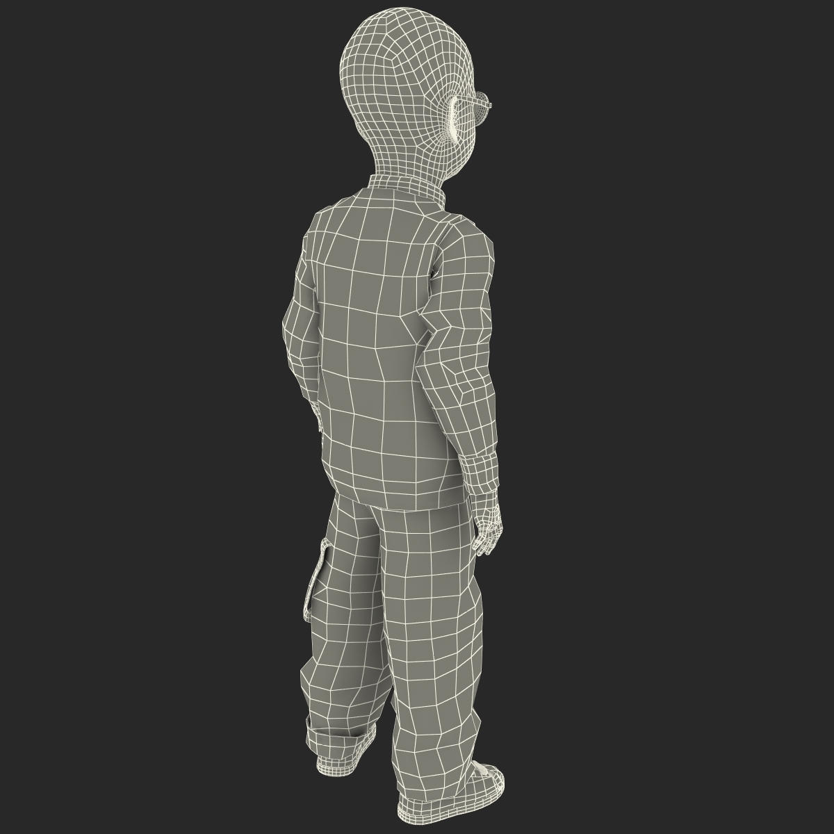 3d model boy rigged