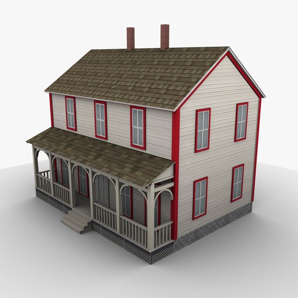 farmhouse house 3d model