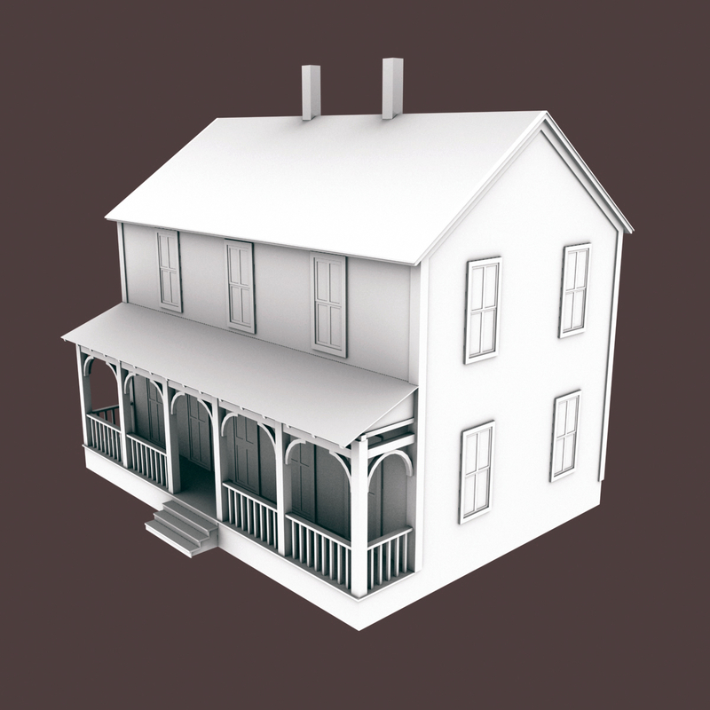farmhouse house 3d model