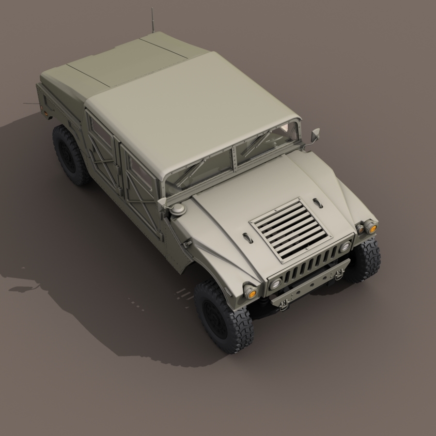 modelo 3d Hummer militar - TurboSquid 787504