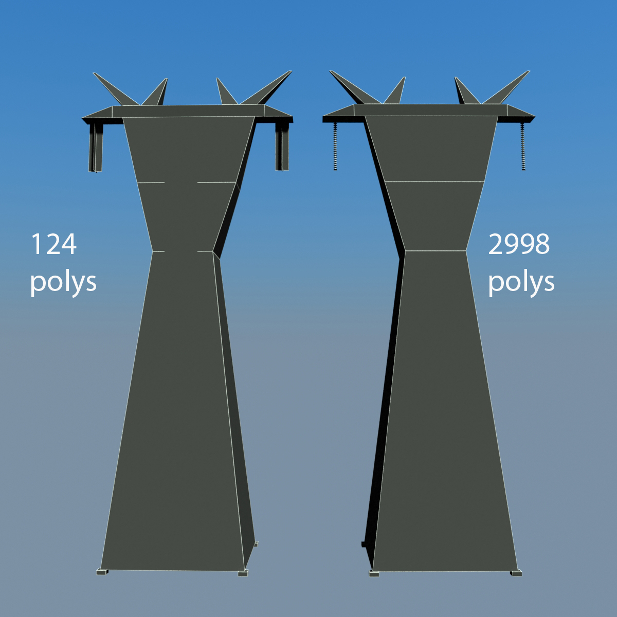 powerline pylons 3d model