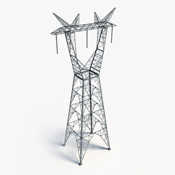 powerline pylons 3d model