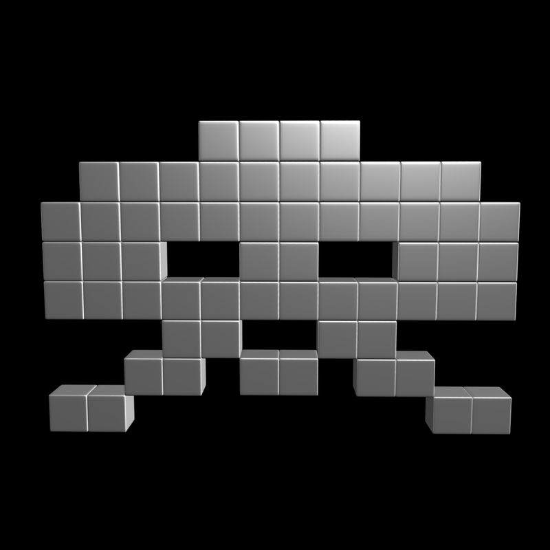 3ds max alien space invaders