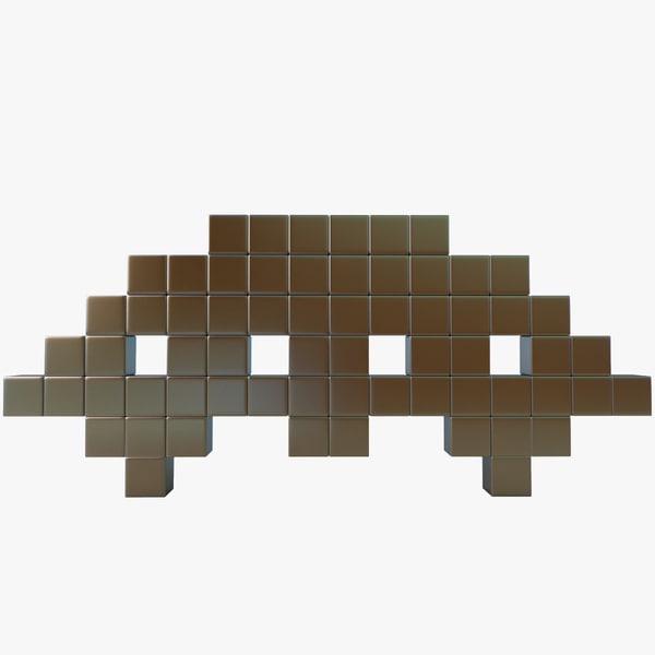 3d model space invaders
