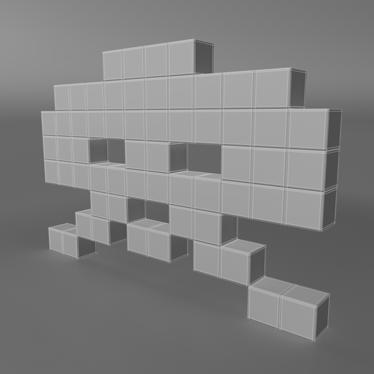 3ds max alien space invaders