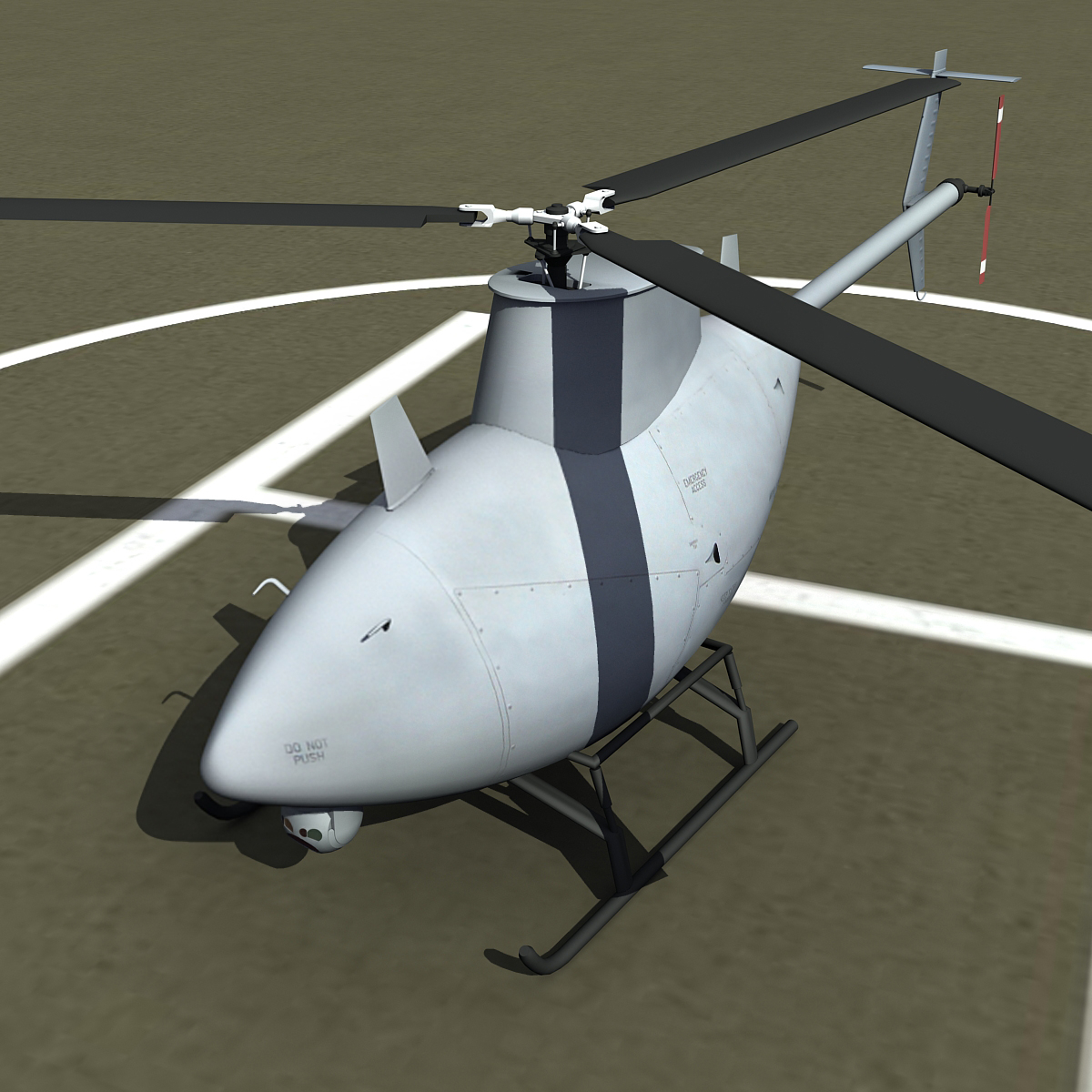 massive airbase uav drones 3d model