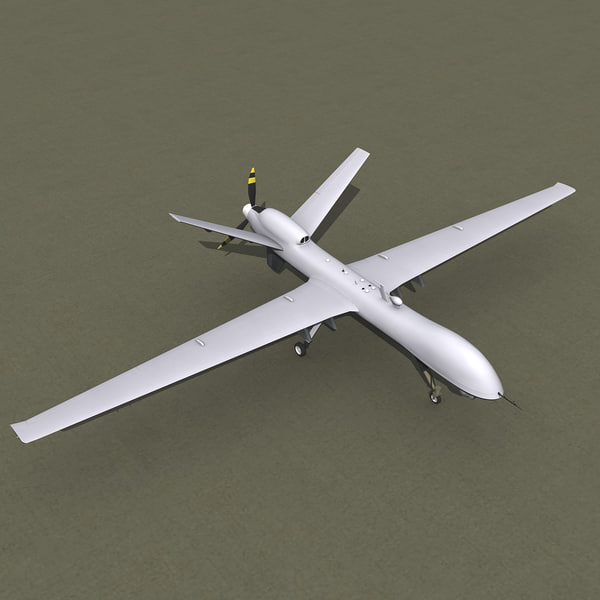 massive airbase uav drones 3d model