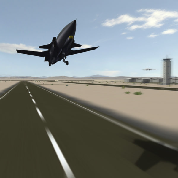 massive airbase uav drones 3d model