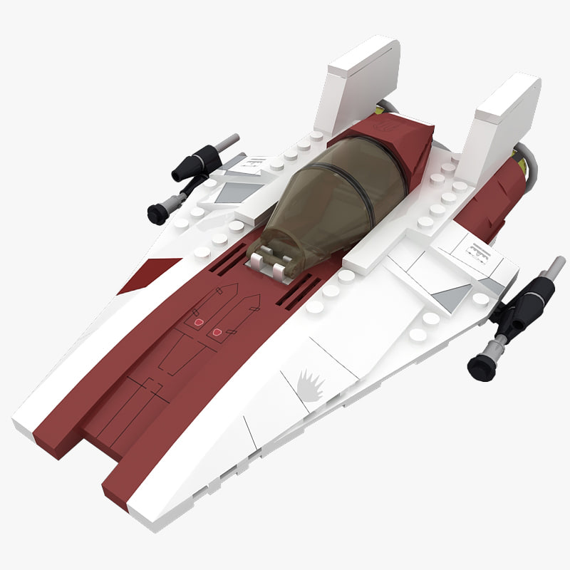 modelo 3d Lego A-Wing StarFighter - TurboSquid 791944