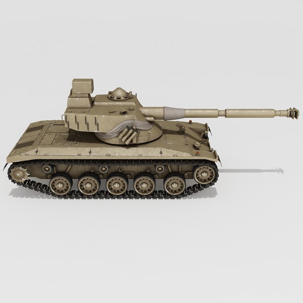 3d austrian sk-105 light tank model