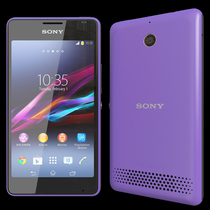 3d model realistic sony xperia e1
