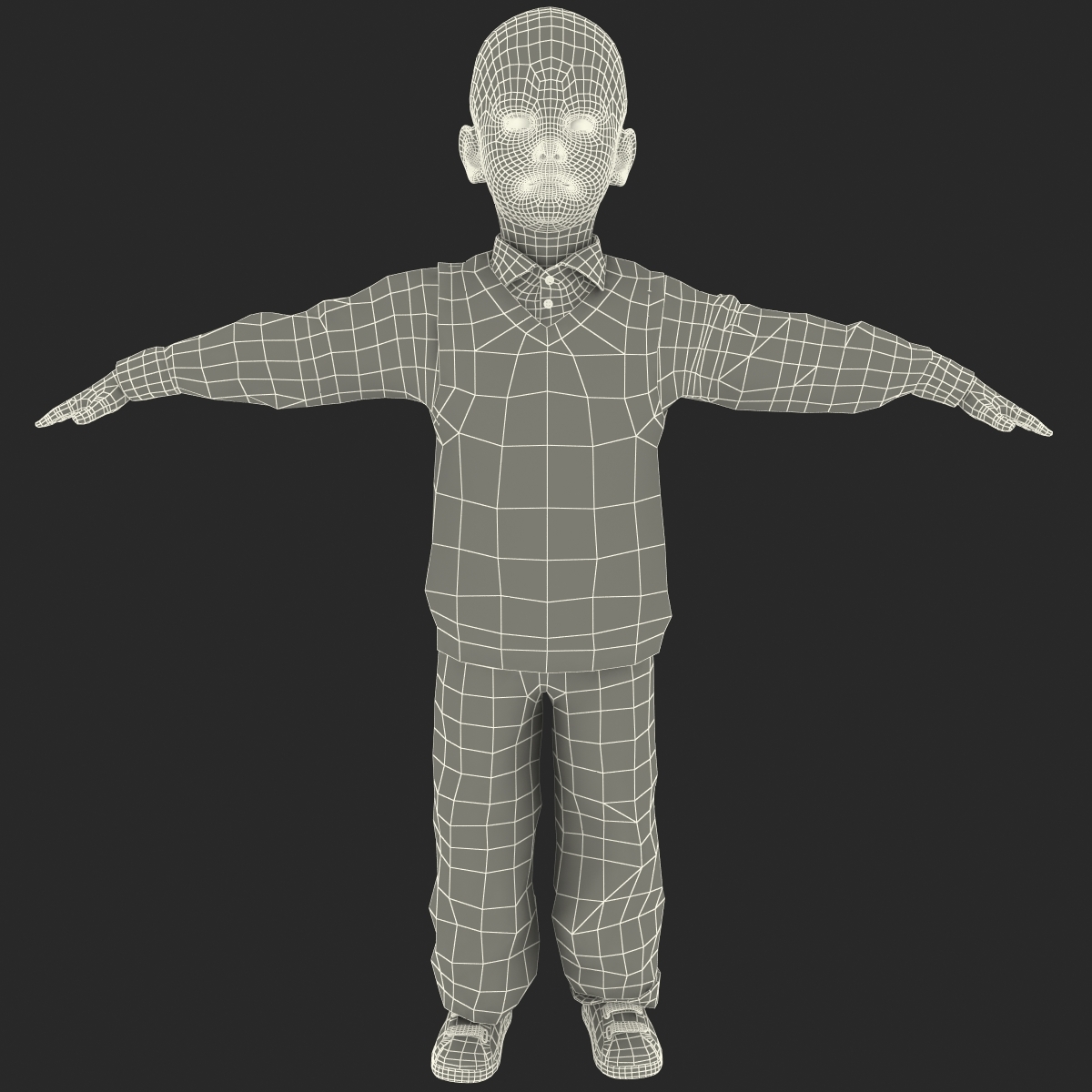 boy rigged 2 3d model