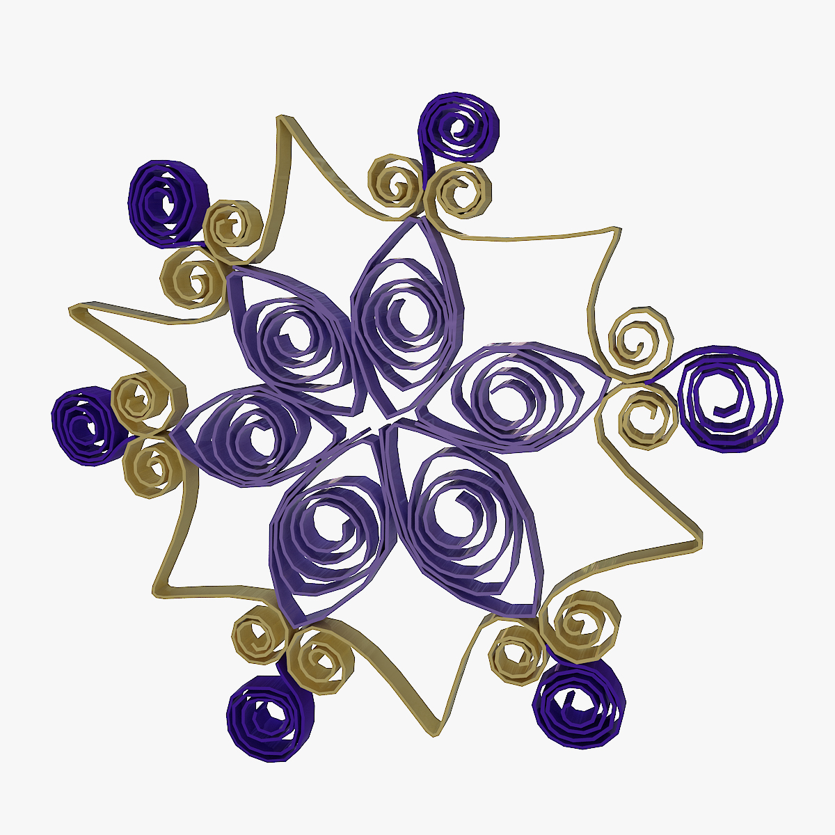 quilling snowflakes grid 03 3d max