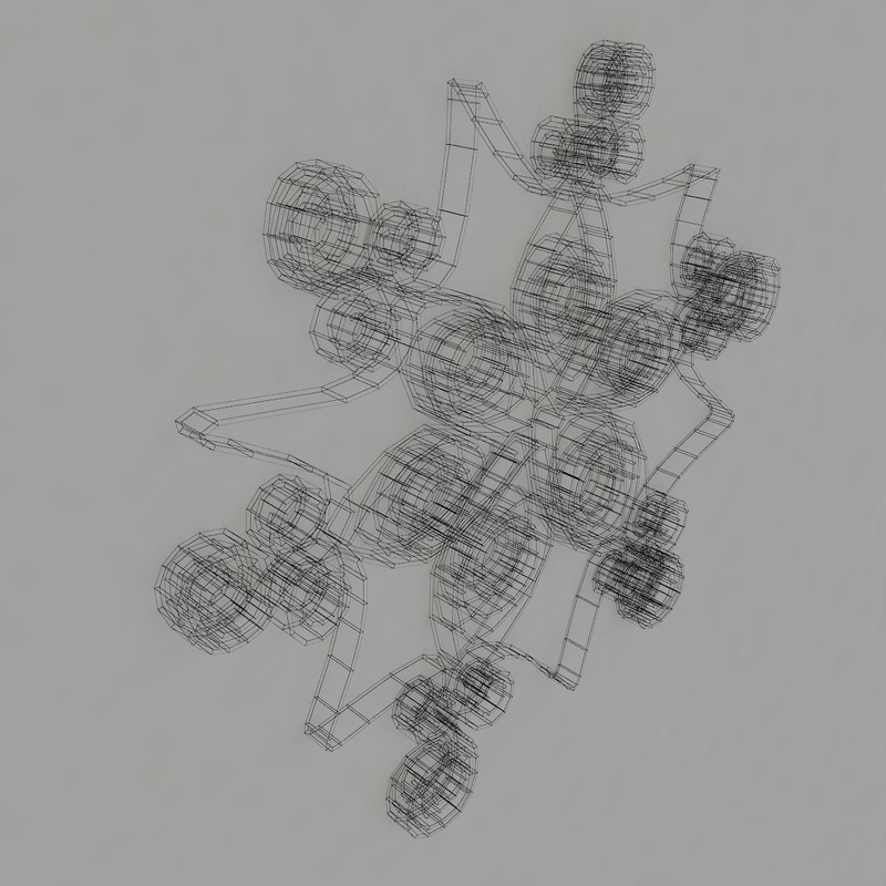 quilling snowflakes grid 03 3d max