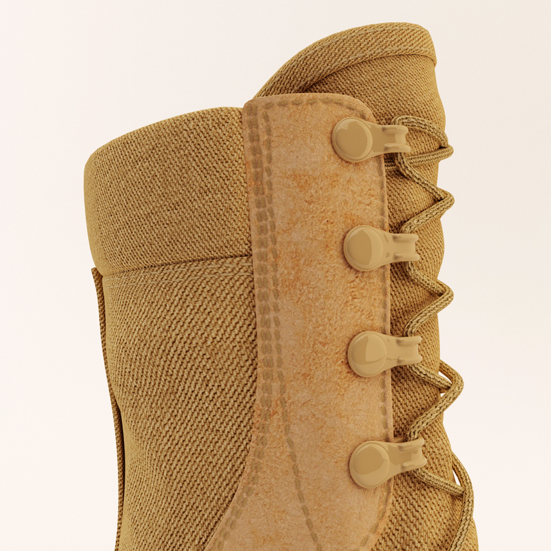 usmc shoes boots 3d model