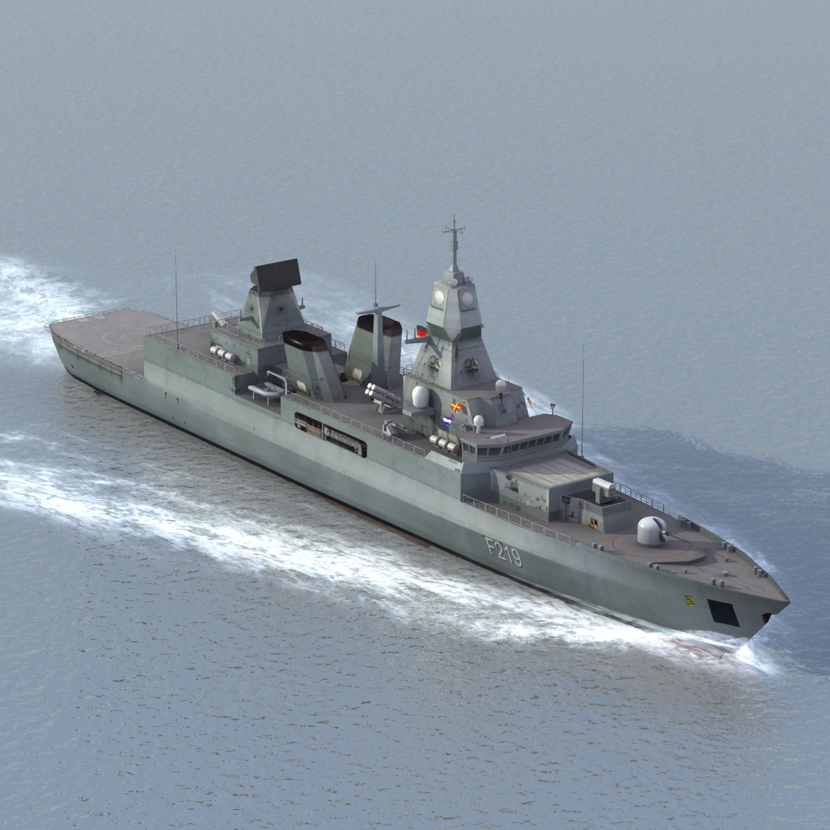f124 sachsen class frigate 3ds