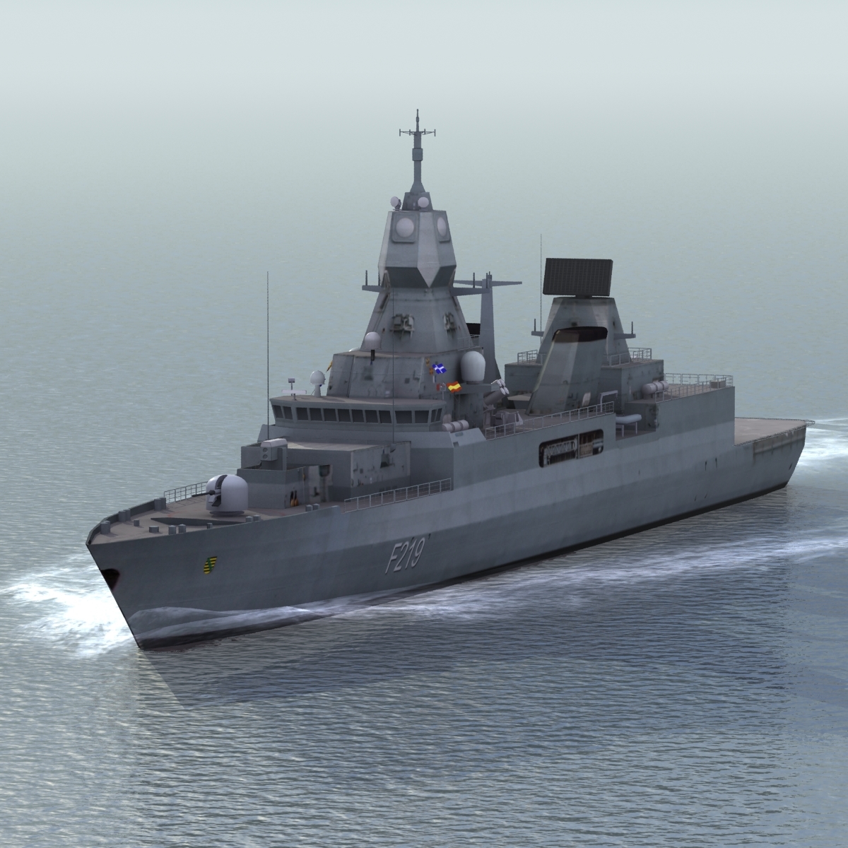 f124 sachsen class frigate 3ds