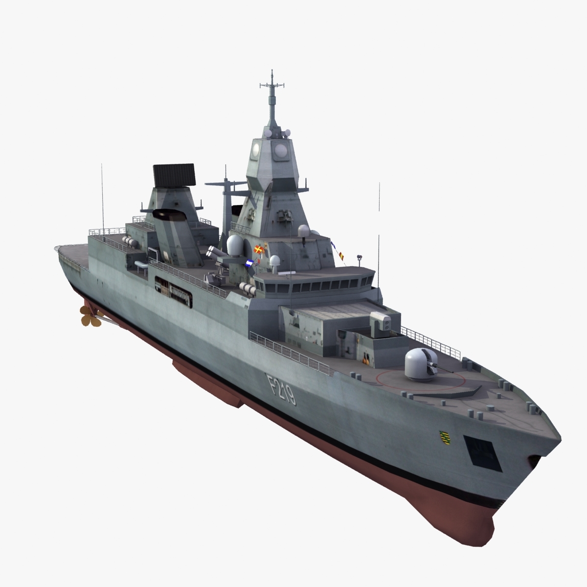 f124 sachsen class frigate 3ds