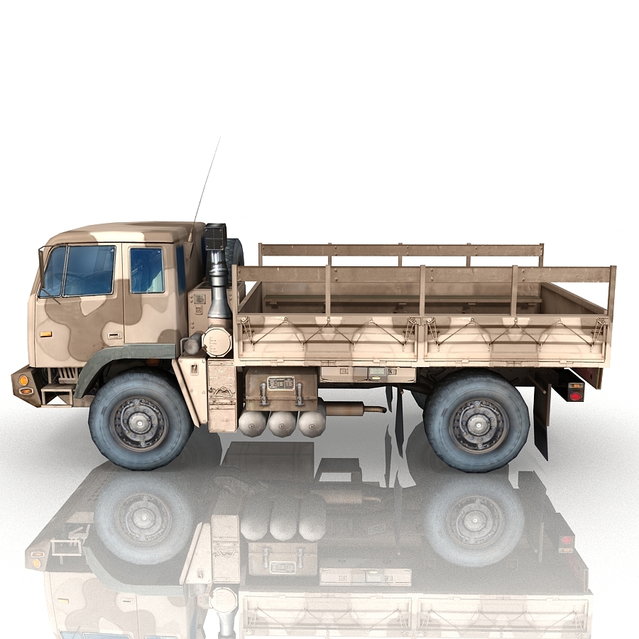 military truck m1078 cargo 3d model