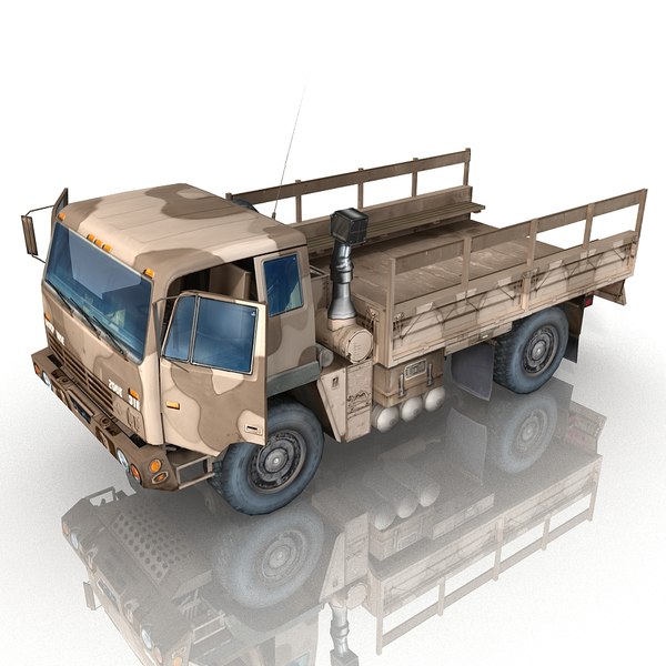 military truck m1078 cargo 3d model