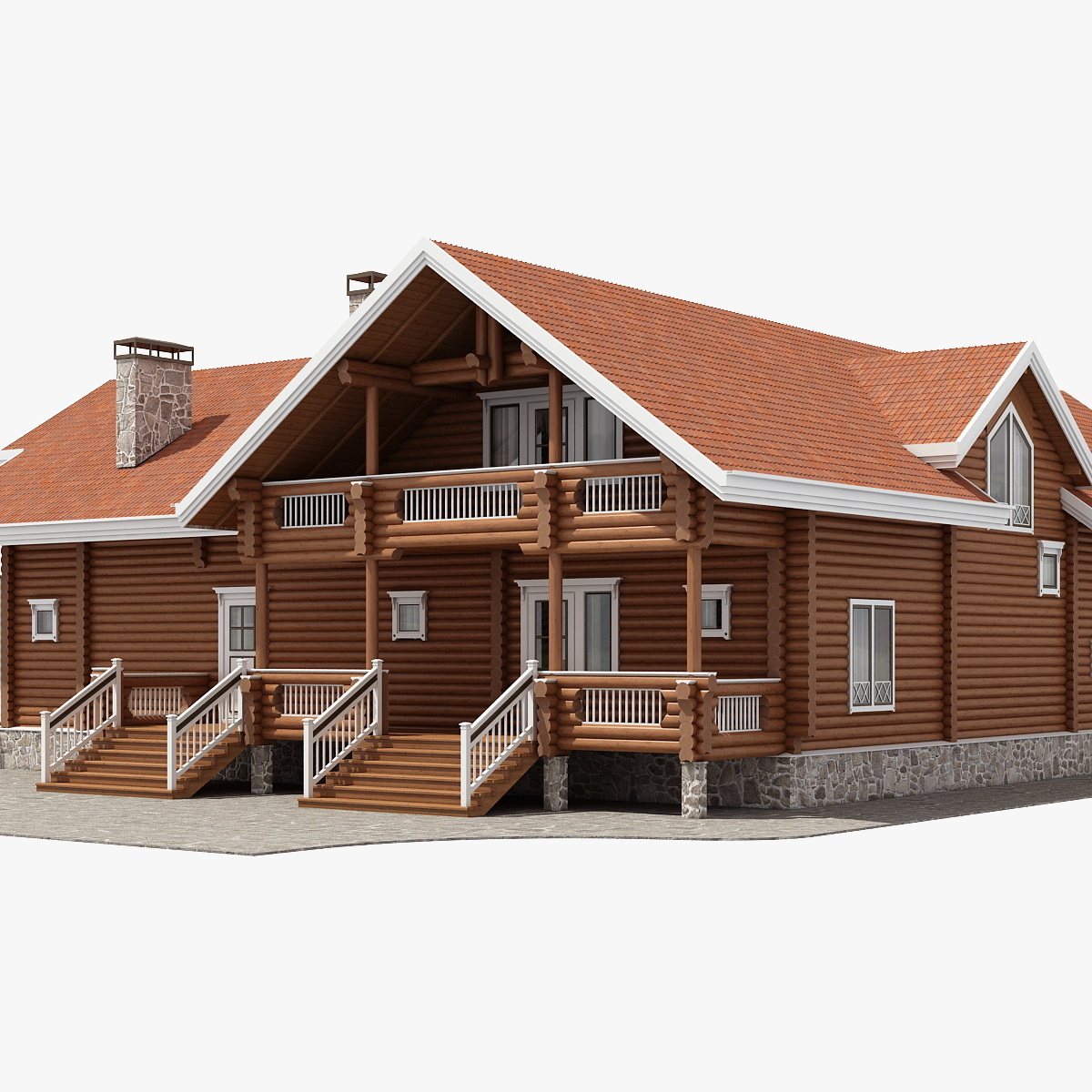 3d model wooden house