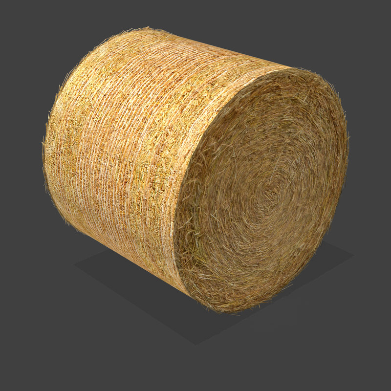 3d hay bale