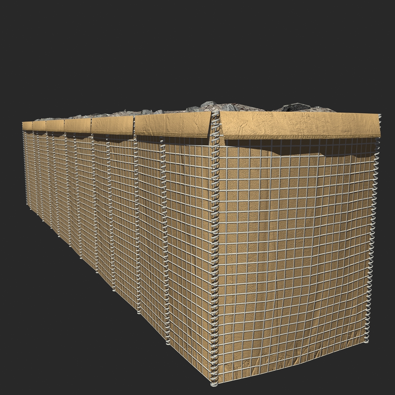 3d model of hesco bastion